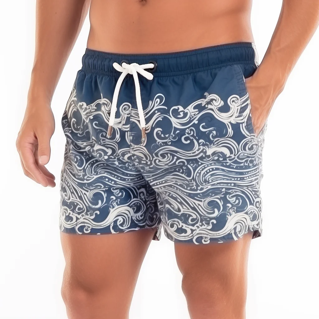 High quality fashion design breathable surf shorts swim trunks digital ...