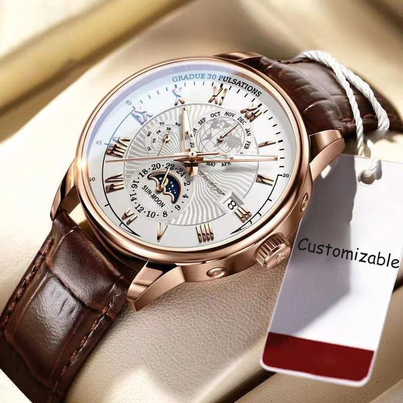 Men's Watches Luxury Business Waterproof Quartz Wrist Watch For Man ...
