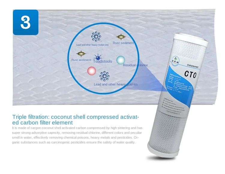 400 GPD Gallon Self-Cleaning Under-Sink RO Water Purifier 5 Stage ...
