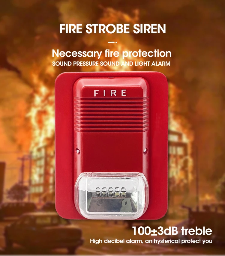 Emergency Fire Alarm Strobe with LED Light - Tolion FA-411L