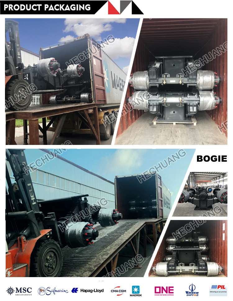 Trailer Truck Tandem 32T 28T 24T Wheel Bogie Suspension