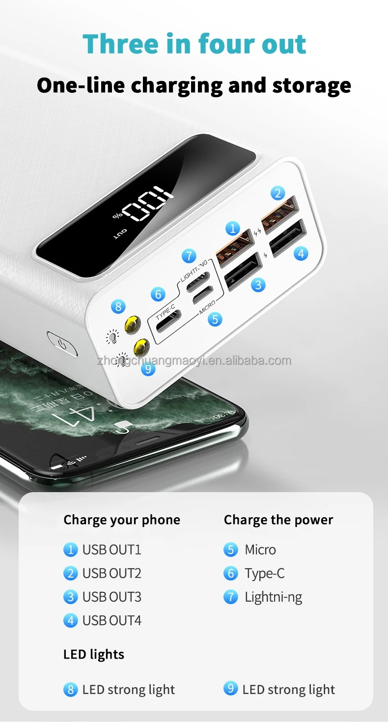 50000mah Power Banks & Power Station Consumer Electronics Outdoor Fast ...