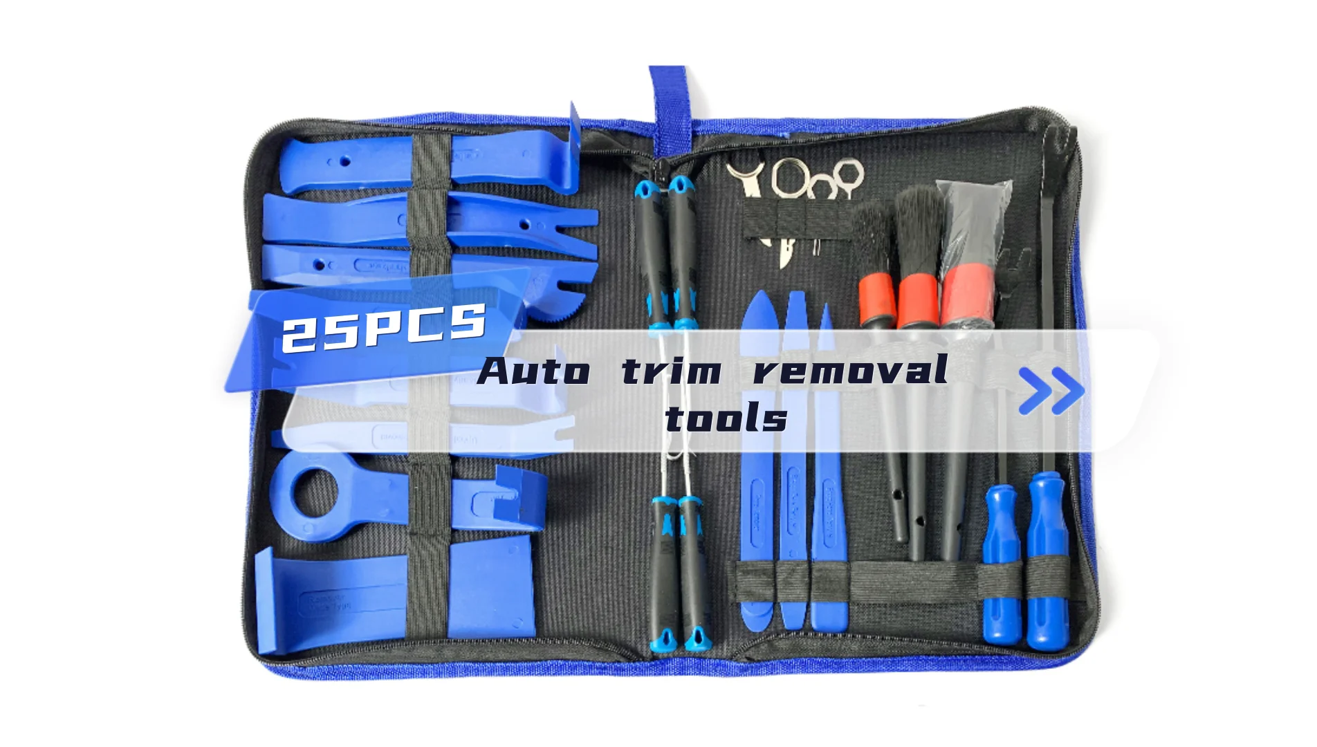 25pcs Auto Dashboard Plastic Interior Car Puller Door Panel Pry Clip ...