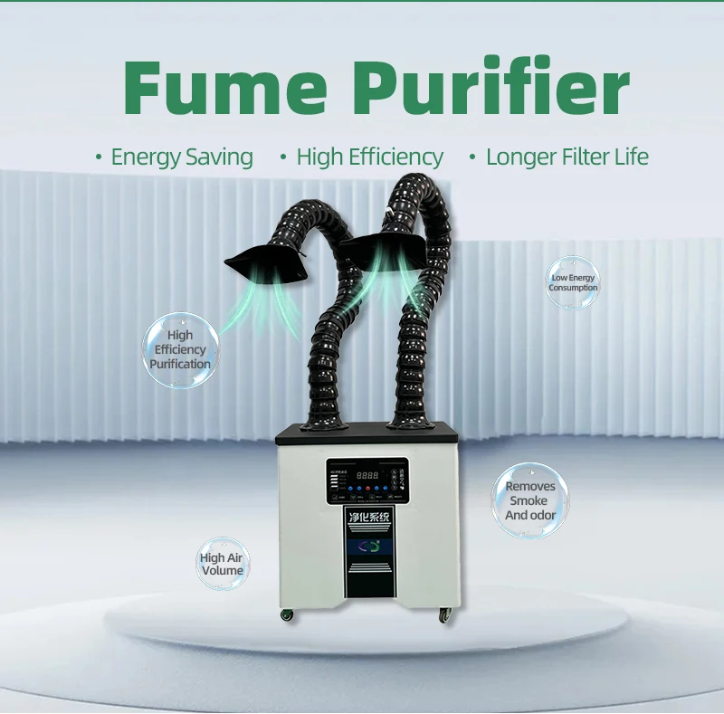 New Layer-by-layer HEPA Filter Fume Purifier with 99% Efficiency Mobile ...