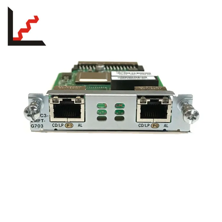 Genuine Cis Co Router Module Vwic3-2mft-g703 2-port Voice New Pulled ...
