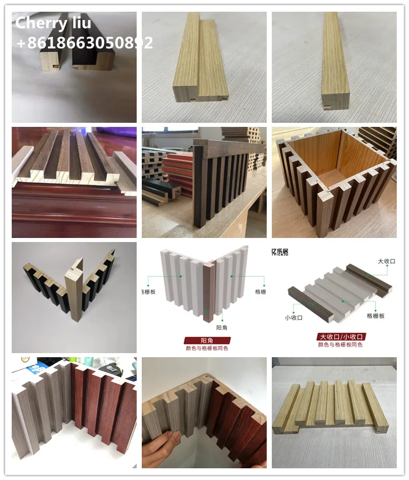 Customized 1220*2440mm Fluted Ribbed 3D MDF Wall Panels