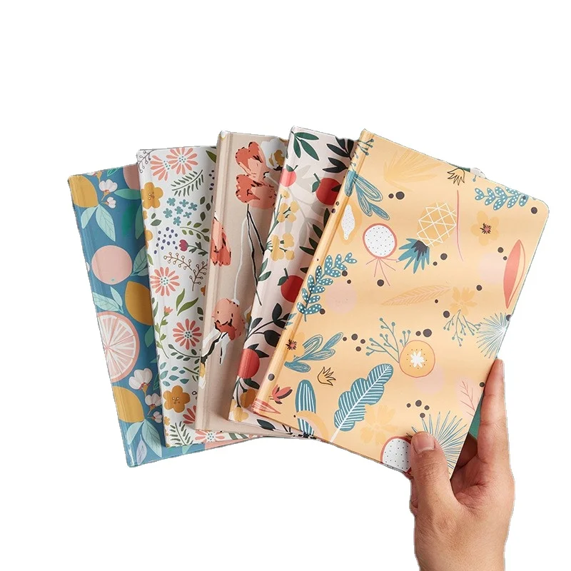 Premium Custom Printing A5 Hardcover Lay Flat 100gsm Dotted Lined Grid ...