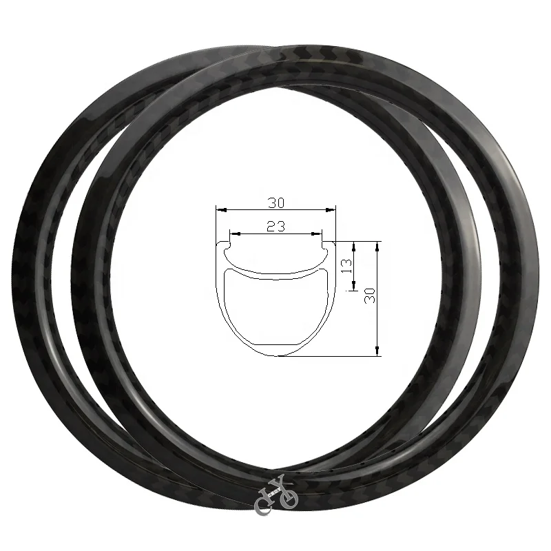 20" Carbon Wheels Rims 12k Twill Surface Glossy Finishing Carbon ...