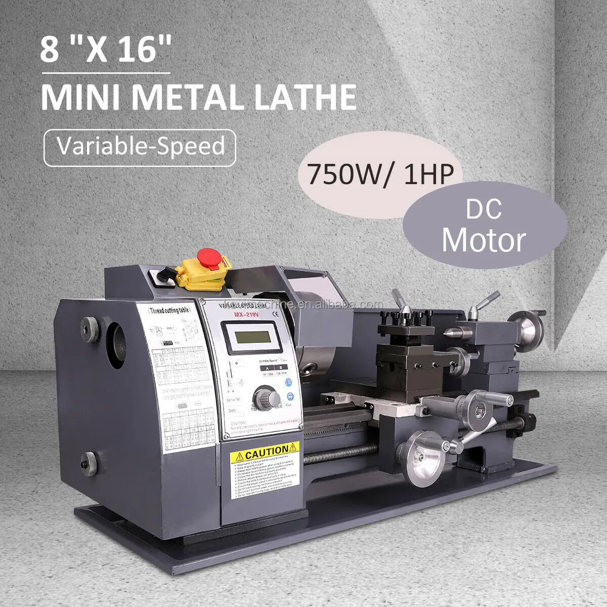 Small Precision CNC System Metal 600mm Manual Bench Lathe Machine From ...