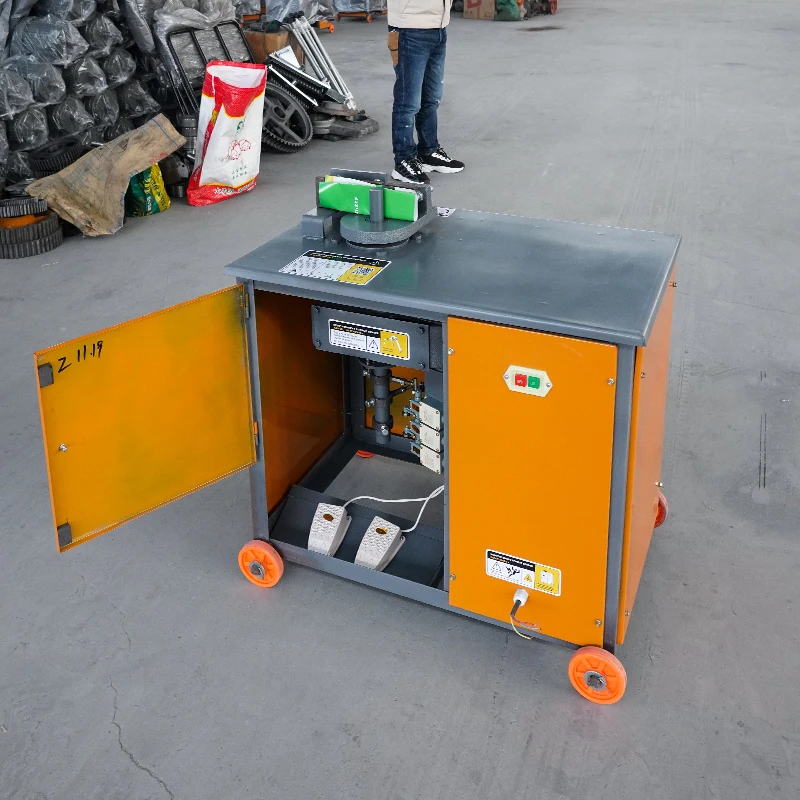 Manual Wheel Bending Reinforcement Cage Winding Steel Bar Structure ...