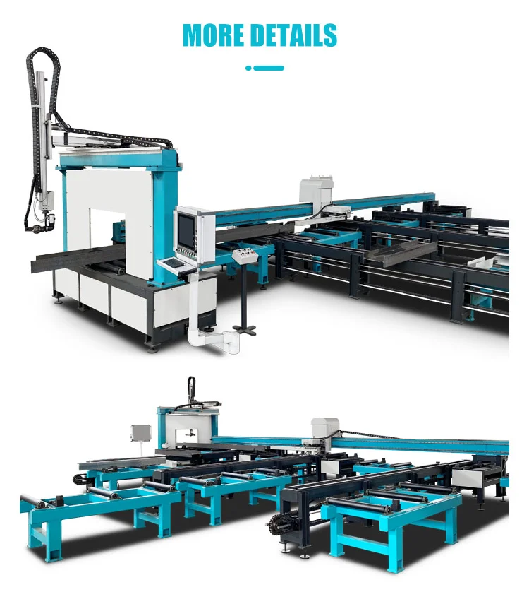 Traverse Rack Cnc I Beam H Beam Plasma Cutting Machine For High-rise ...