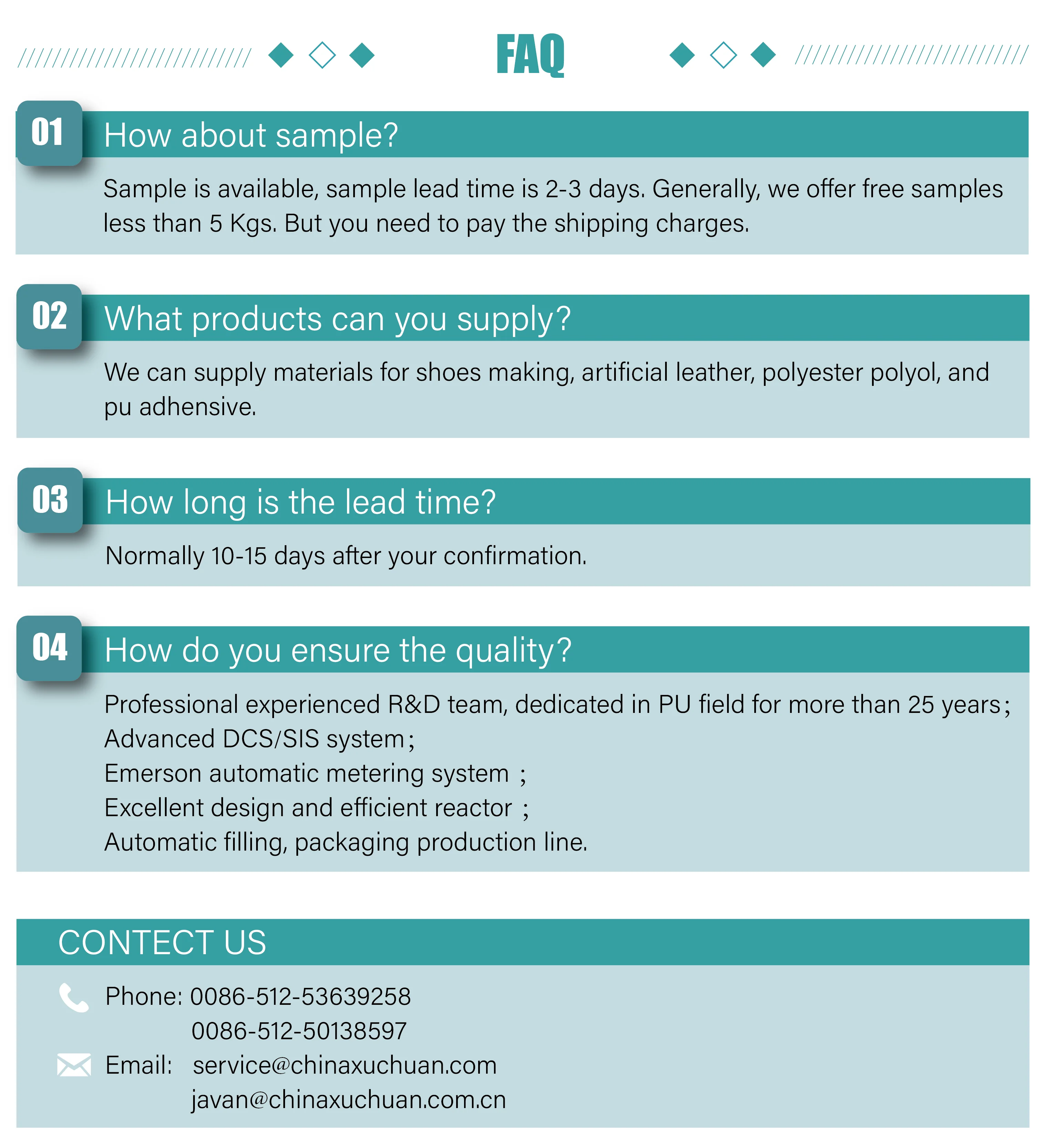 Polyester Polyols for Adhesive - XCP-2000IPS by Xuchuan