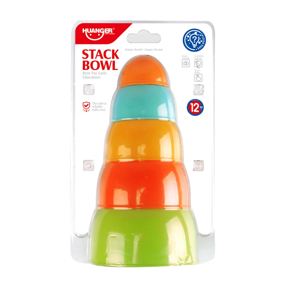 Early Childhood Education Toys Rainbow Stacking Toy Nesting Cups Baby ...