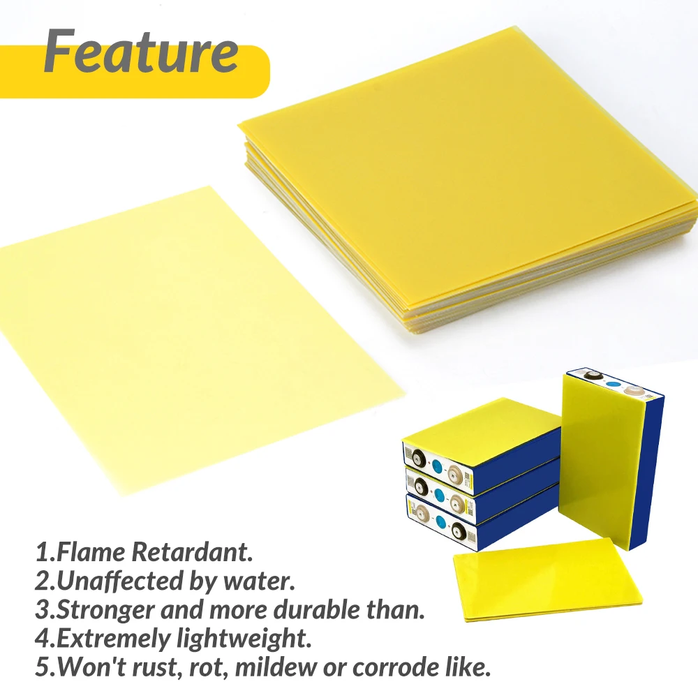 Yellow Epoxy Fiberglass Insulation Plate - High Voltage Protection