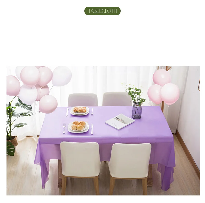 PEVA Disposable Tablecloths - Perfect for Parties & Events