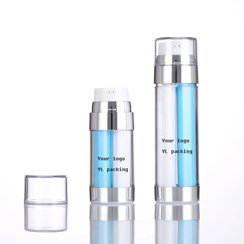 Luxury Cosmetic Packaging - Double Tube Lotion Pump Bottle