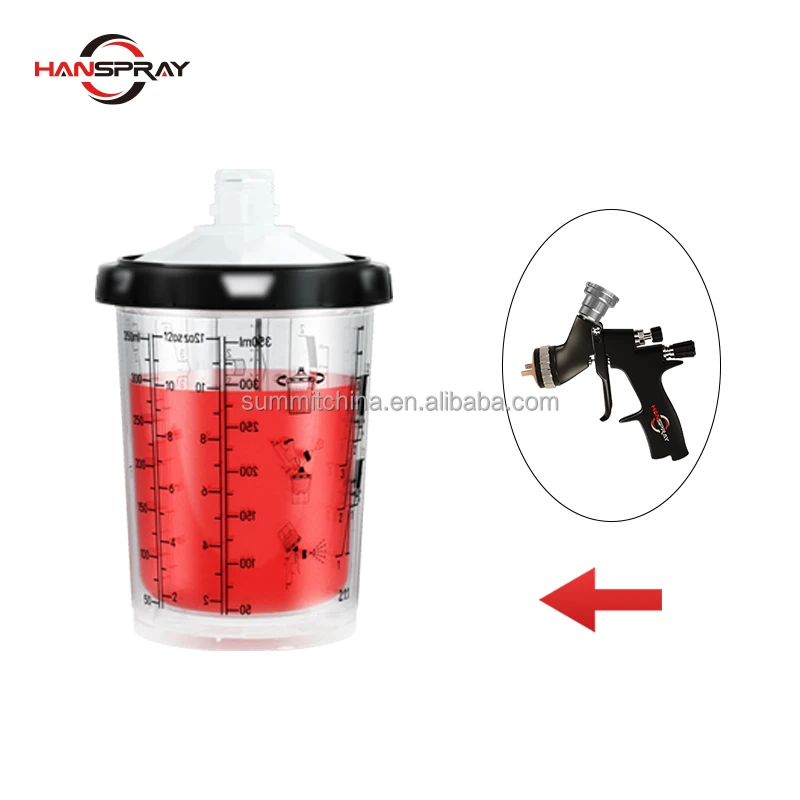 Car Paint Color Mixing System Disposable Pp 650ml Spray Gun Cup For ...