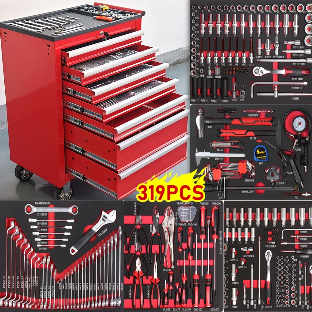 oem logo 7 drawer tool trolley professional, tools set storage,tool ...
