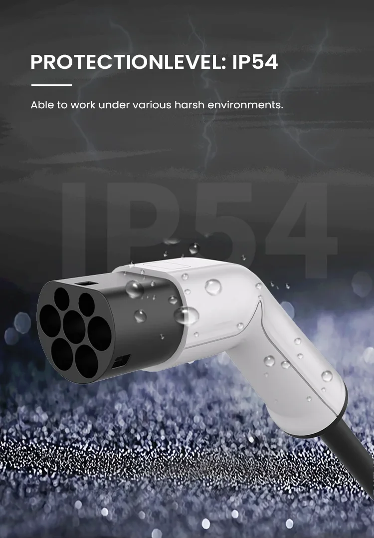 5meter 16a/32a Sae J1772 Ev Plug Type 1 To Type 2 Ev Cable Ev Charging ...