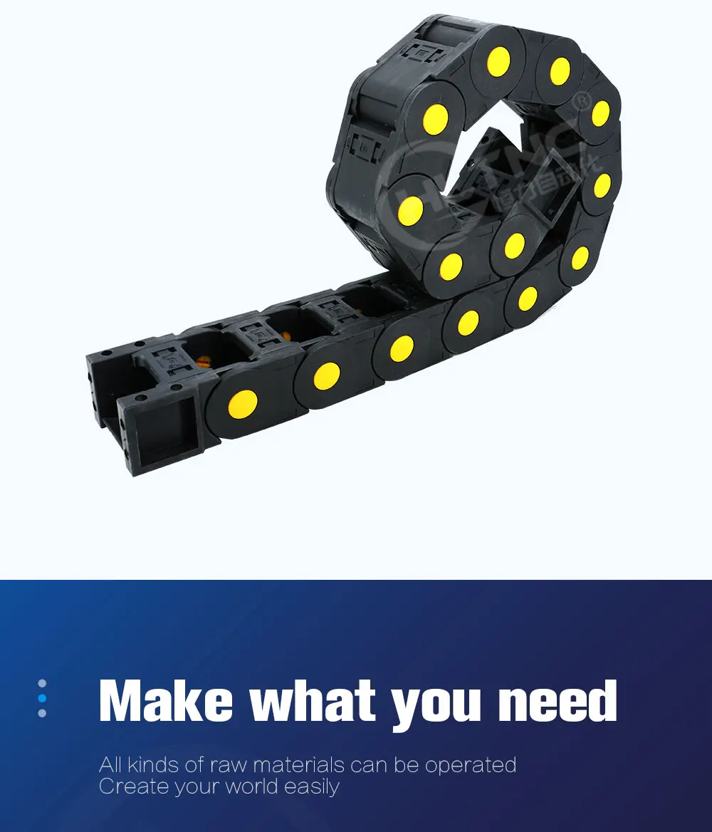 HLTNC Bridge Enclosed R75-R250 Cable Drag Chain - Durable Protection