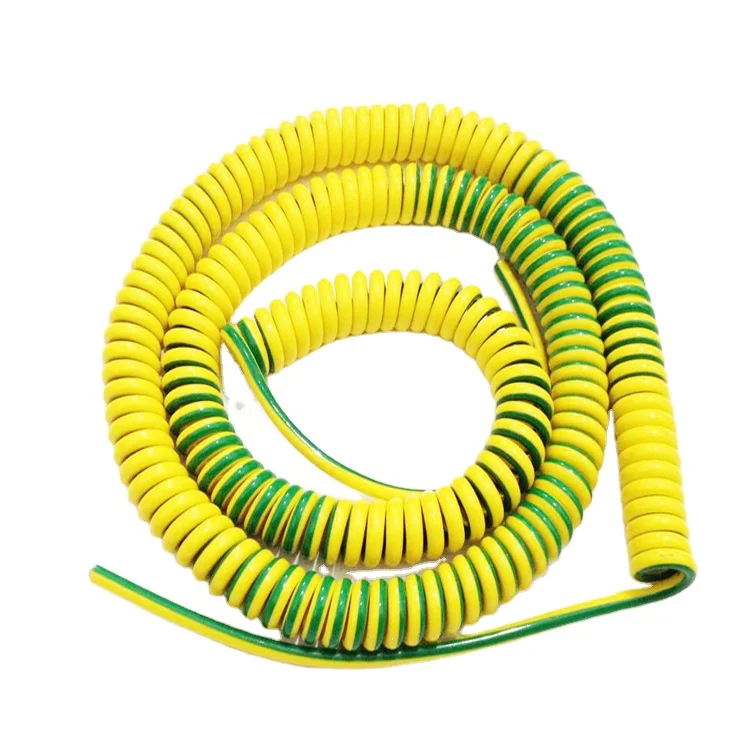 Double Colors Grounding Coiled Cables - Flexible & Durable