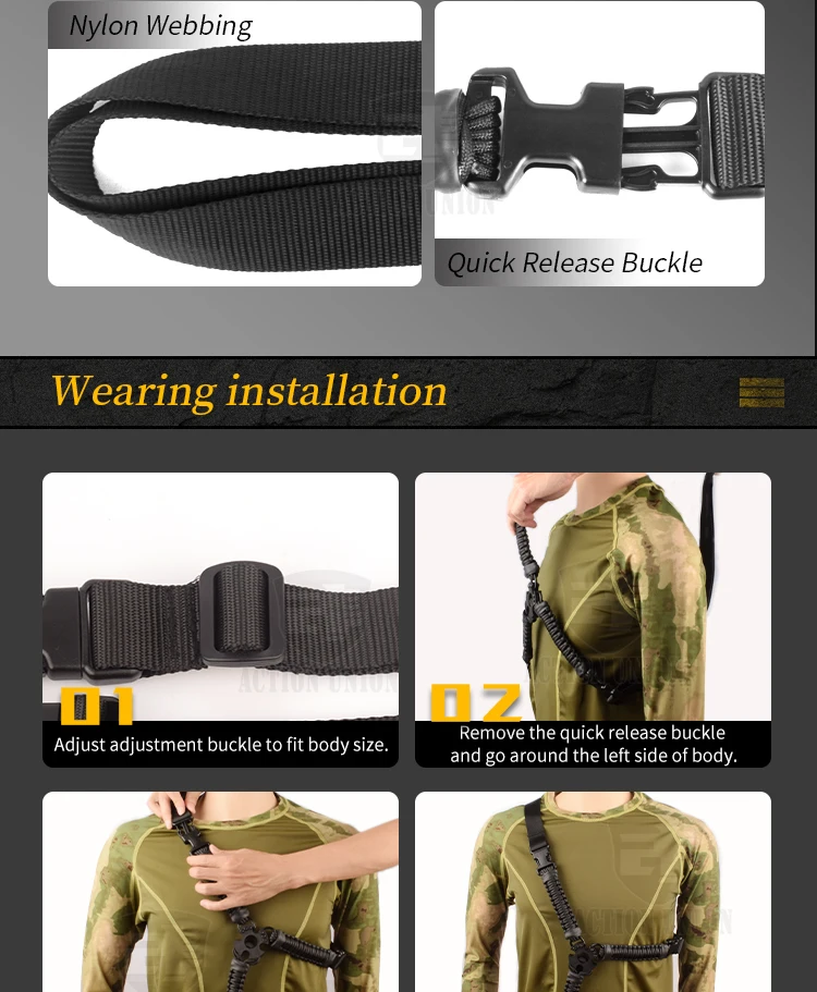 Actionunion Manufacture Hunting Accessories Quick Release Toy Gun Sling ...