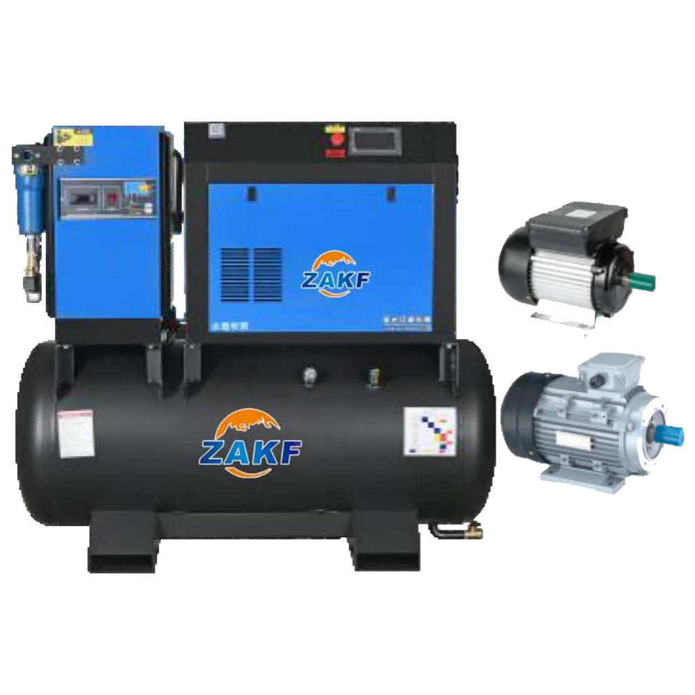 ZAKF Low Noise 5hp 4kw Piston Small Air Compressor 2.2/3/5.5kw Portable ...