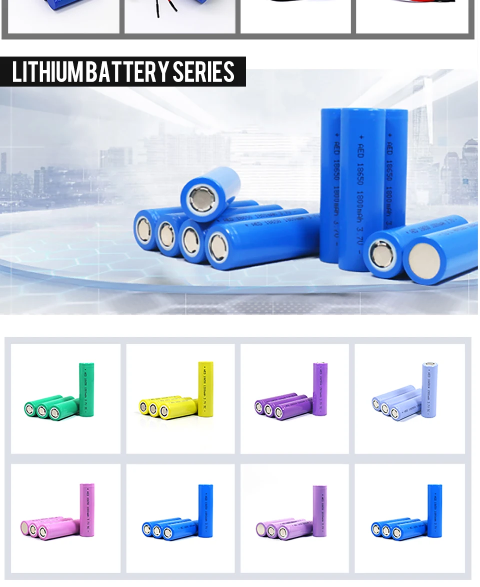 Rechargeable 3.7v 18650 Lithium Ion Batteries 1300mah 3c Cells For ...