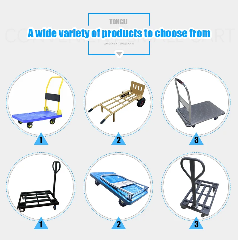 Handtruck 500kgs Platform Folding Hand Truck Platform Handcart 1102lbs ...