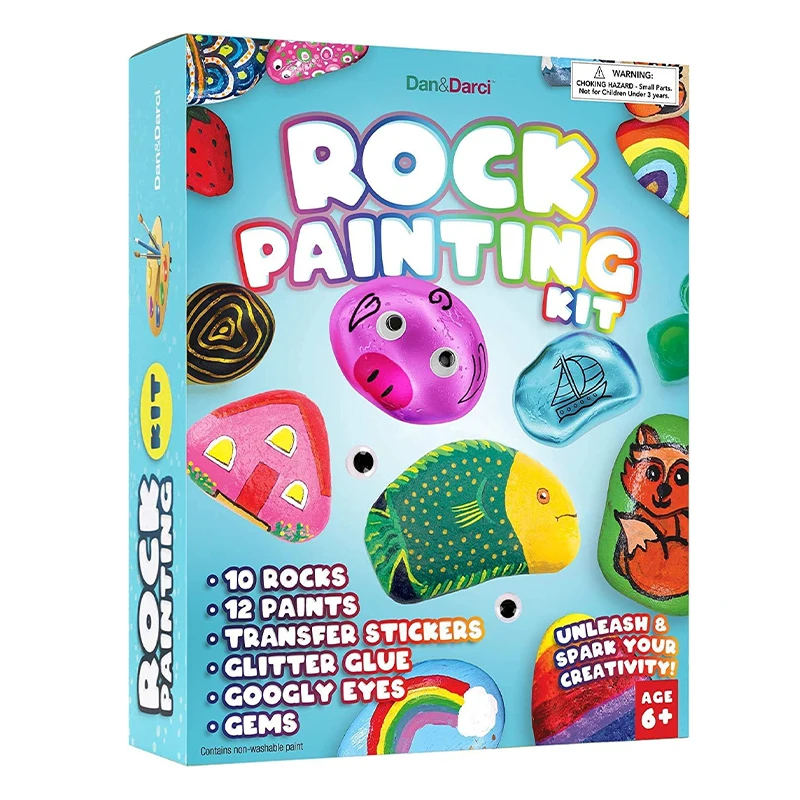 Oem Diy Multi Color Rock Art Kit Creative Handmade Drawing Toys Rock ...