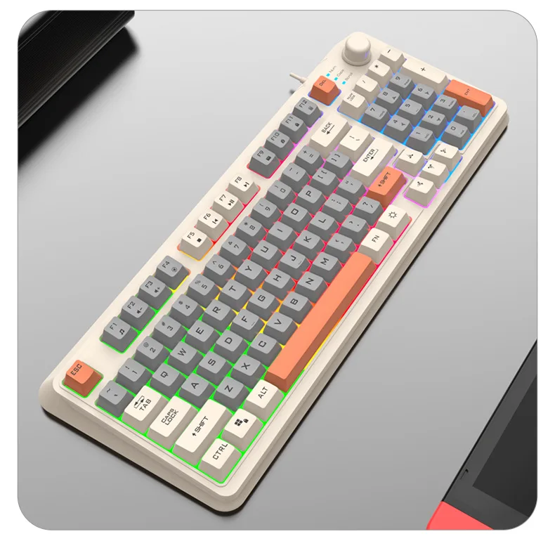 XUNFOX K82 Wired Keyboard - Ultimate Gaming Experience