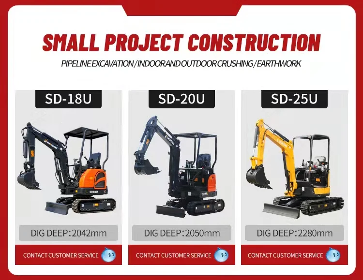 China Sd13d 1000kg Micro Mini Excavator 1 Ton Hydraulic Mini Digger ...