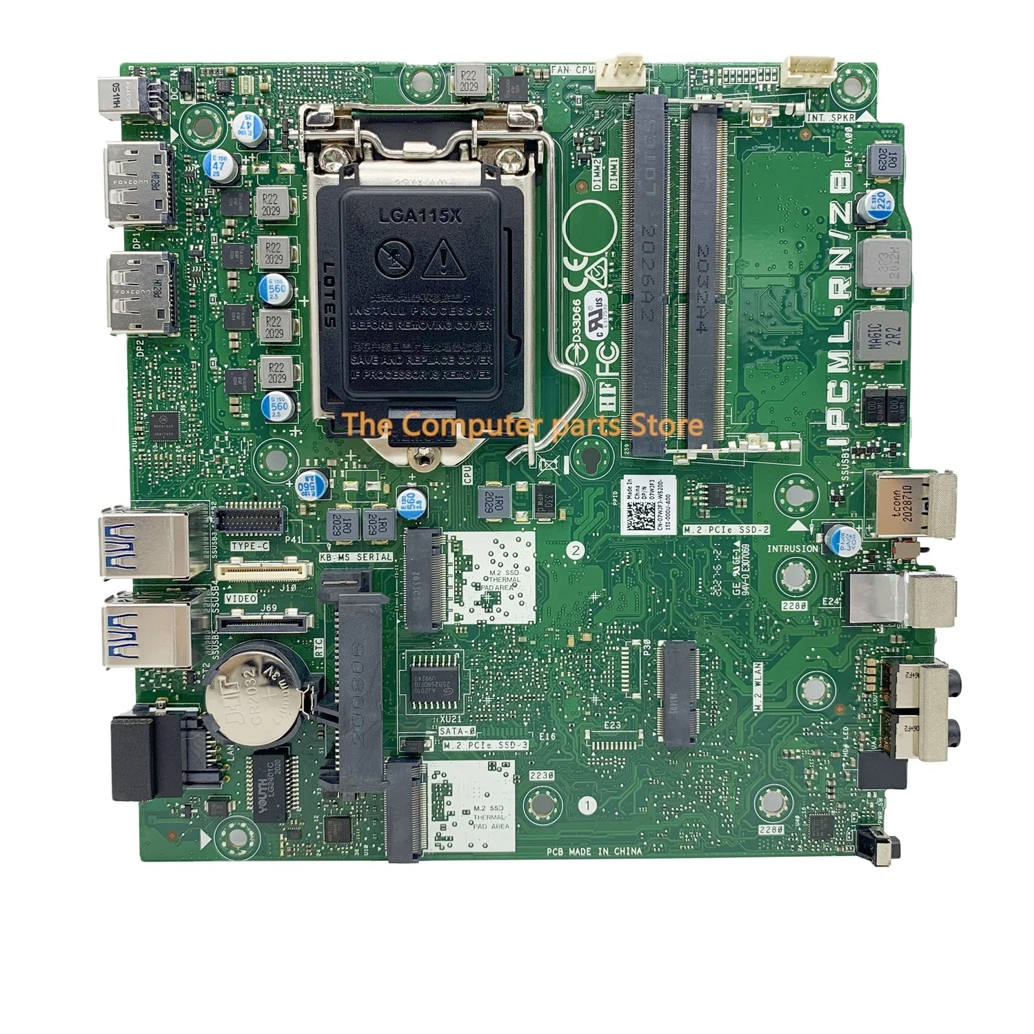 For Dell Optiplex 7080 MFF Micro Desktop Motherboard IPCML-RN/ZB 7WJF3 ...