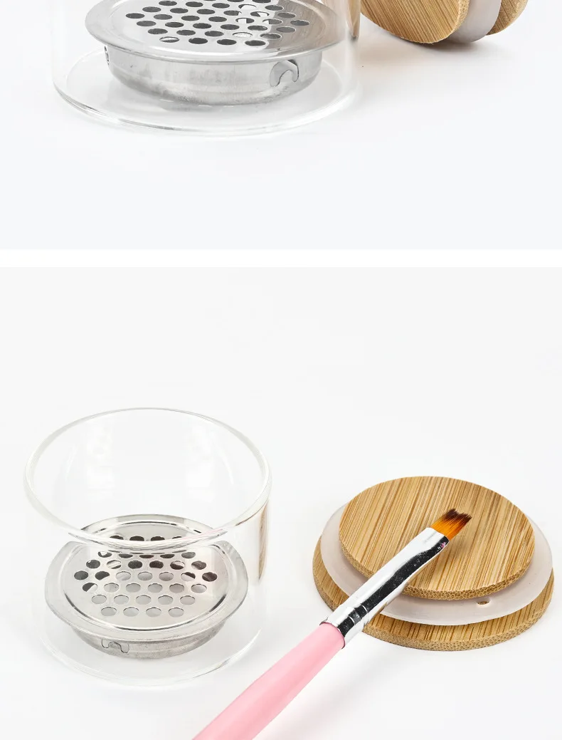 Free Sample New Square Glass Storage Jars Dappen Dish Nail Tools Wash ...