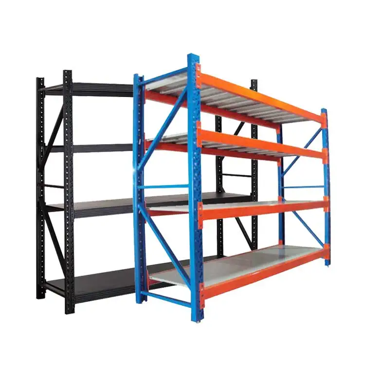 Custom Heavy Duty Shelving 300 Kg Layer Garage Black 4 Tier Warehouse ...