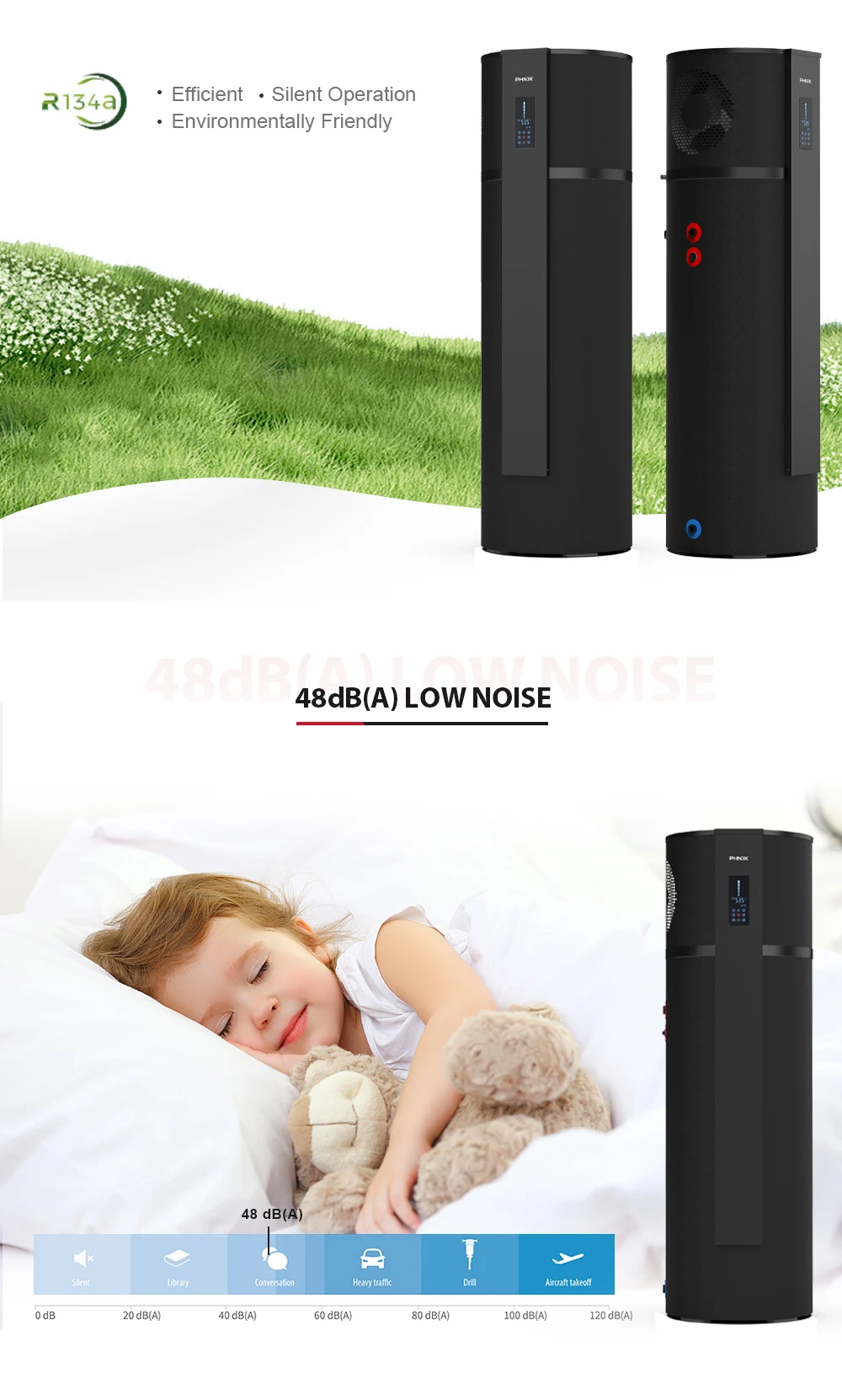 Phnix R290 Airnova Series Heat Pump - Smart & Efficient