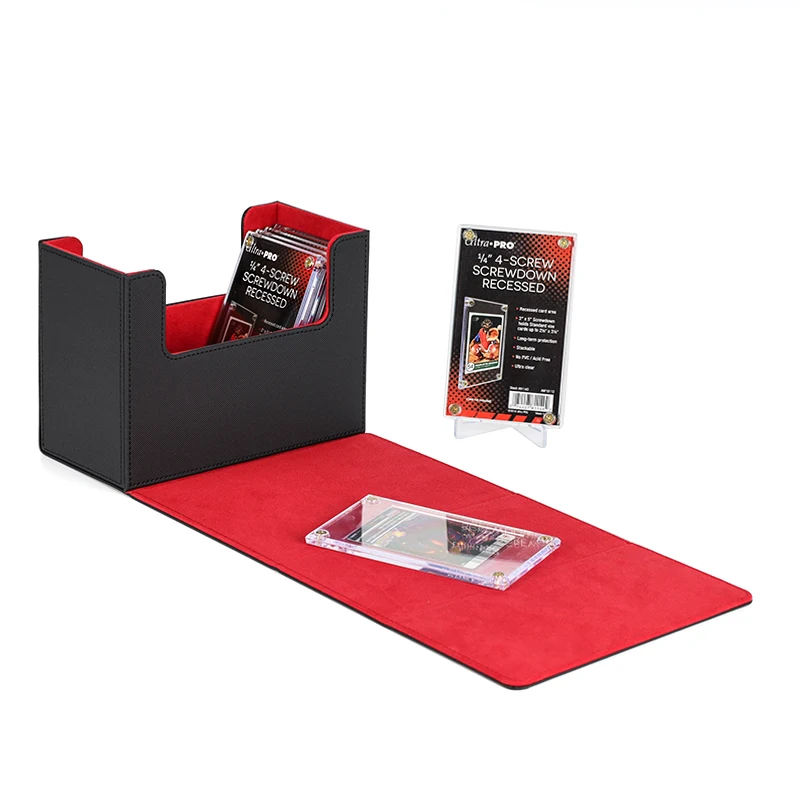 Pu Leather Board Game Accessories Card Protector Deck Custom Boxes With ...