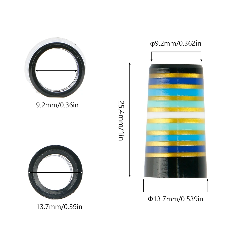 Customizable Multicolour Golf Ferrules - Wosofe Golf Accessories