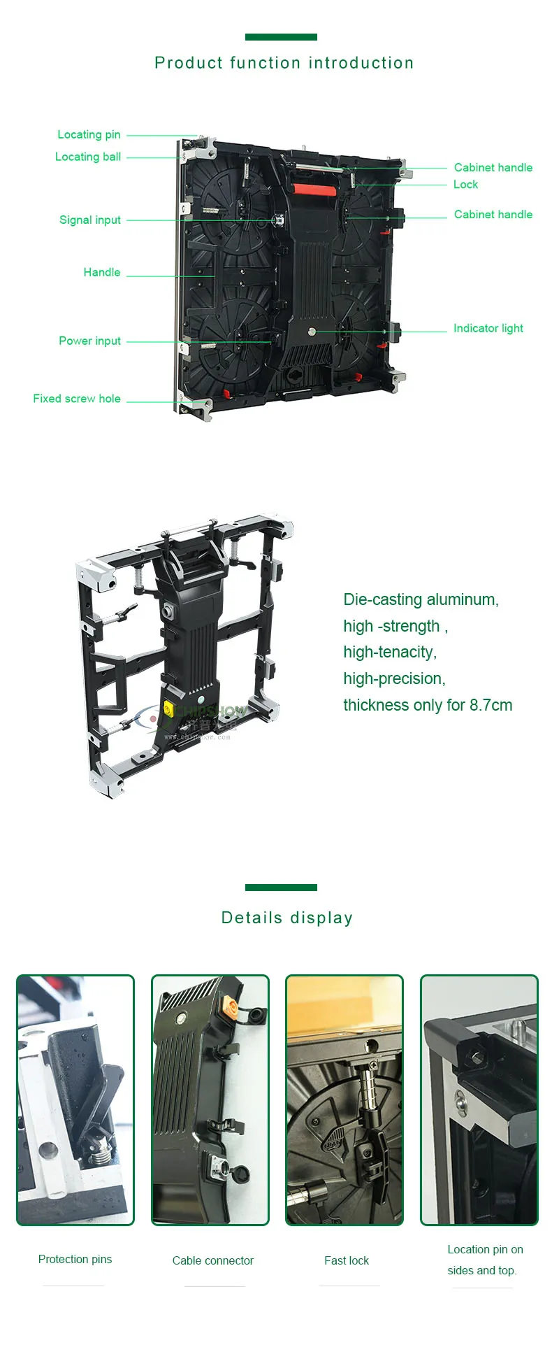 Chipshow Outdoor Stand Floor Background Rental Stage Led Display - Buy ...