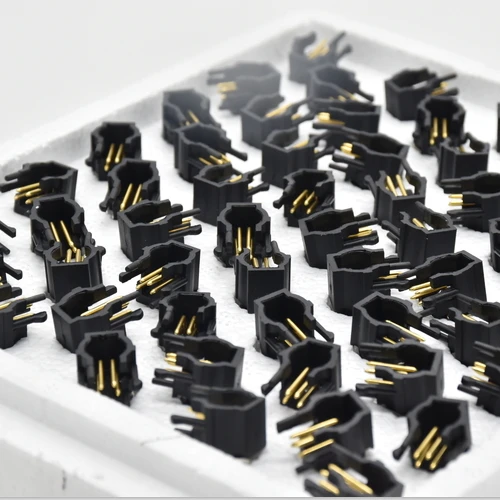 Male M8 Pcb Connector4 Pin Electrical Right Angle 90 Degree Black ...