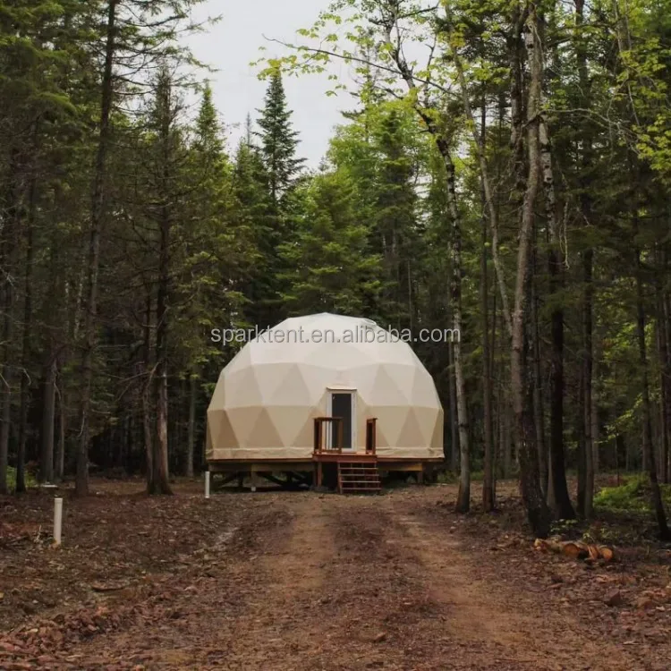 Customized Glamping PVC Canvas Dome House - 20ft Igloo Tent