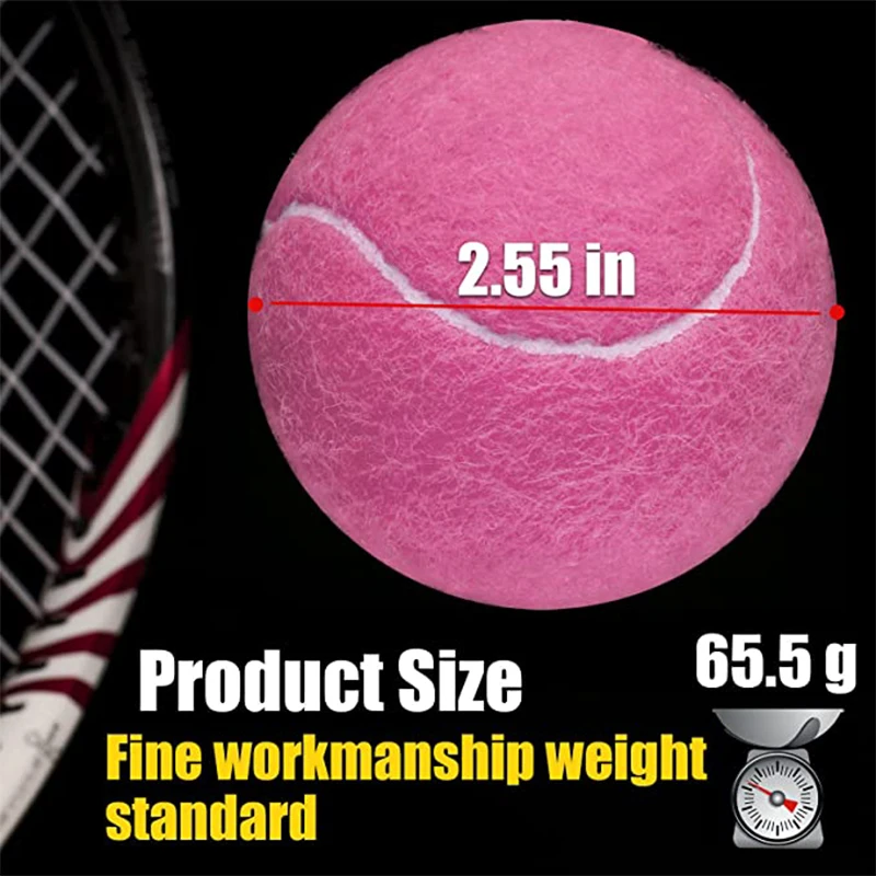 Custom Pink Padel Tennis Balls - Training Balls in Pink Color, Pack of ...