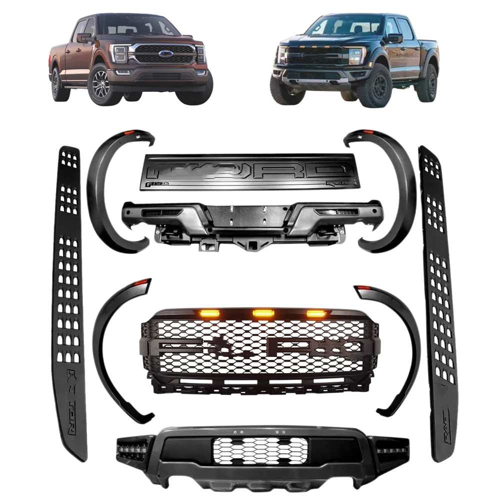 Body Kits Part Body Kit For F150 2021 Upgrade To Ford F150 Raptor 2022 ...