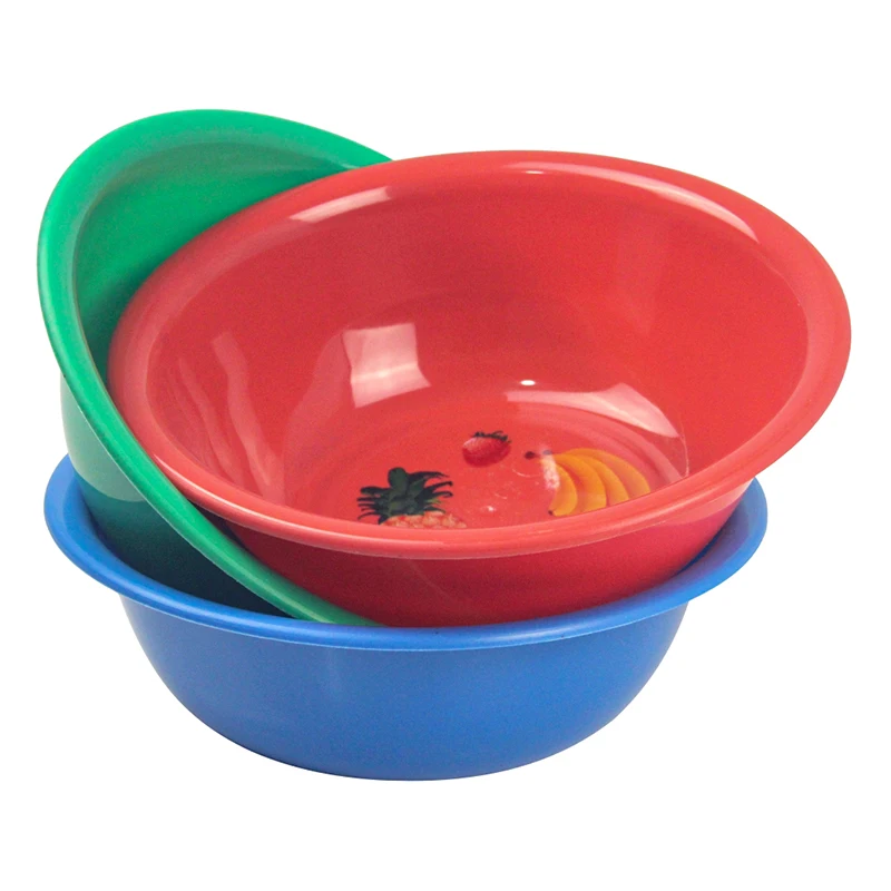 Colored circular plastic basin, mini storage basin for children's toys ...
