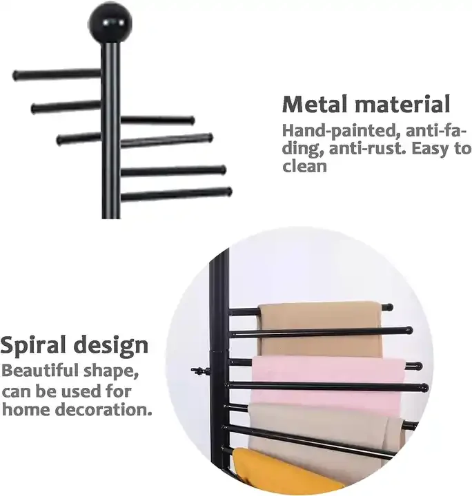 Scarf Display Rack Spinner Display Rack For Belt Shawl Hijab Storage ...