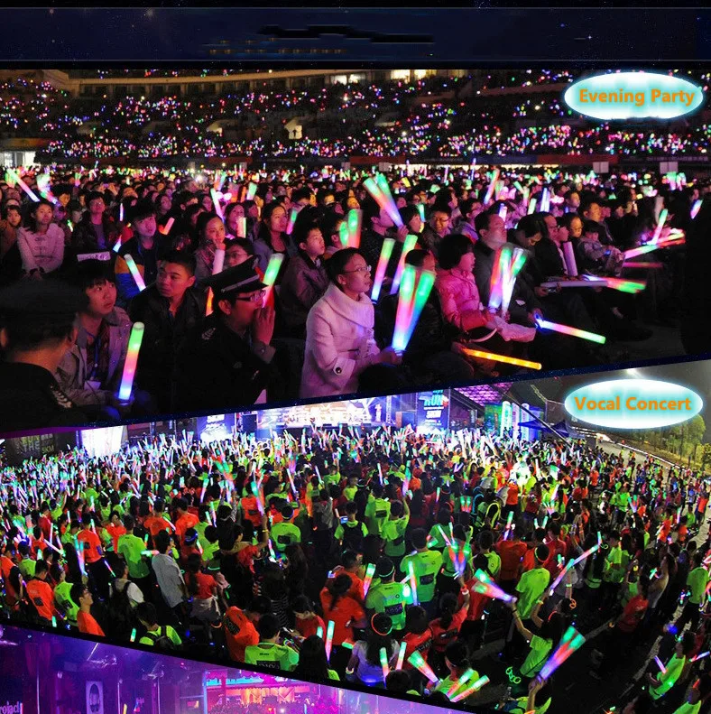 Custom LOGO Promotion 48cm Party Wedding Concert Glow Sticks