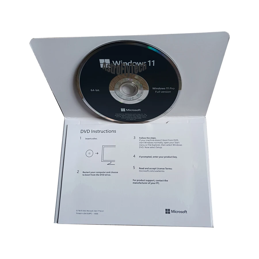 Win 11 Professional Key DVD OEM Package COA Sticker 1 year warranty ...