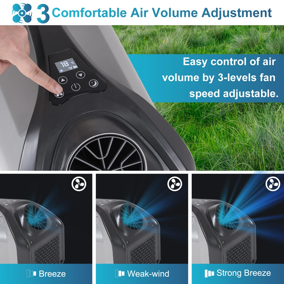 Portable Camping Air Conditioner - 2550 BTU DC 12V 24V