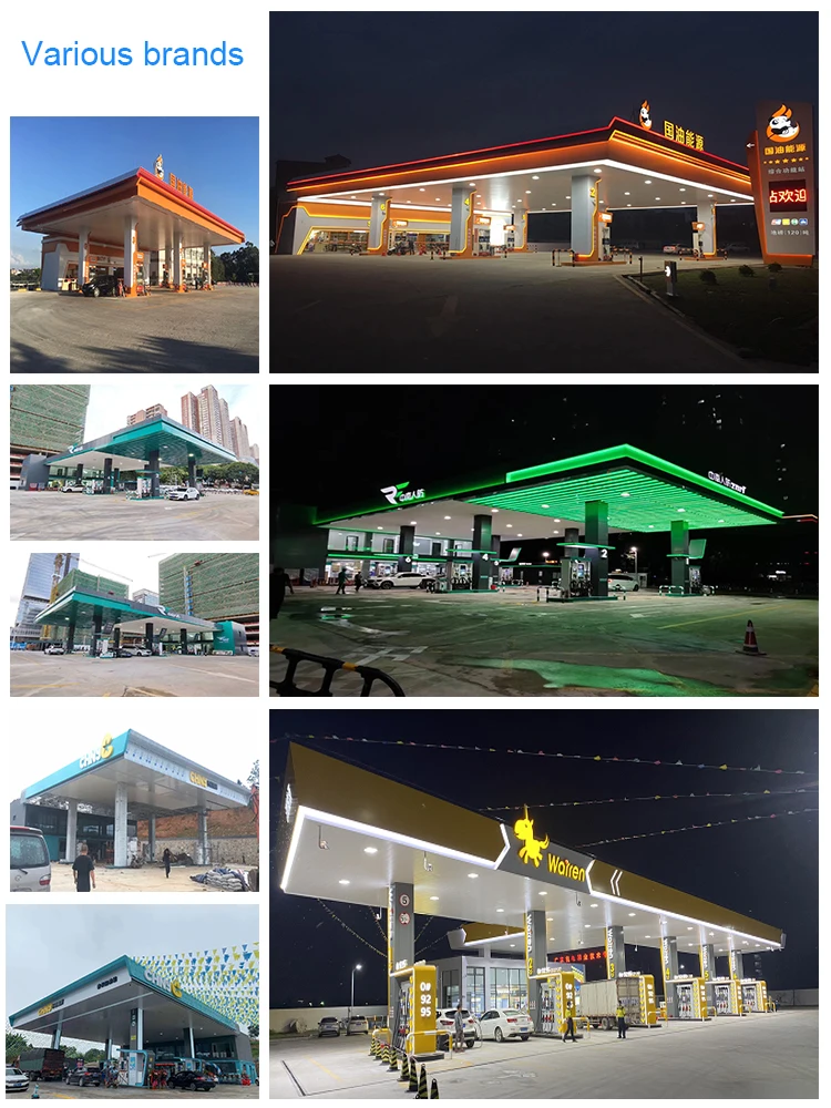 Custom Gas Station and Design Steel Petrol Fuel Accessories