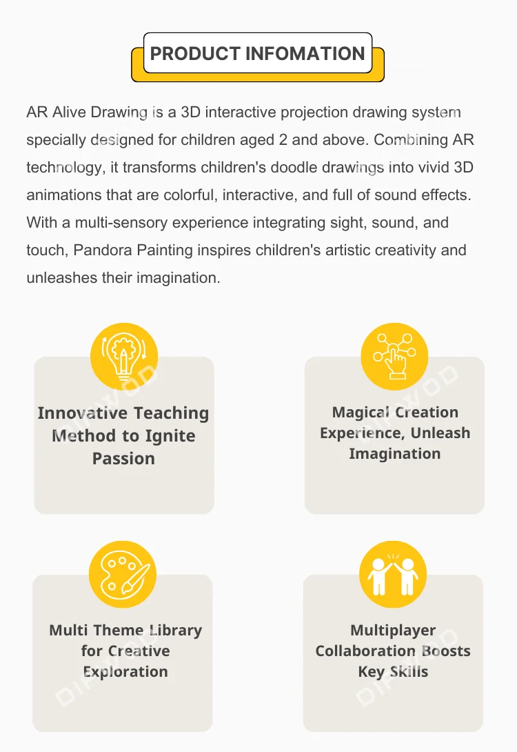 Interactive Immersive Alive Painting Projection Game for Kids 5000 ...